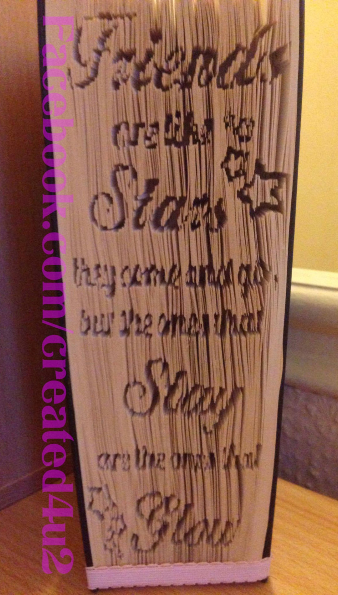 Cut & Fold Book Folding Pattern FRIENDS QUOTE 579 Pages With ...