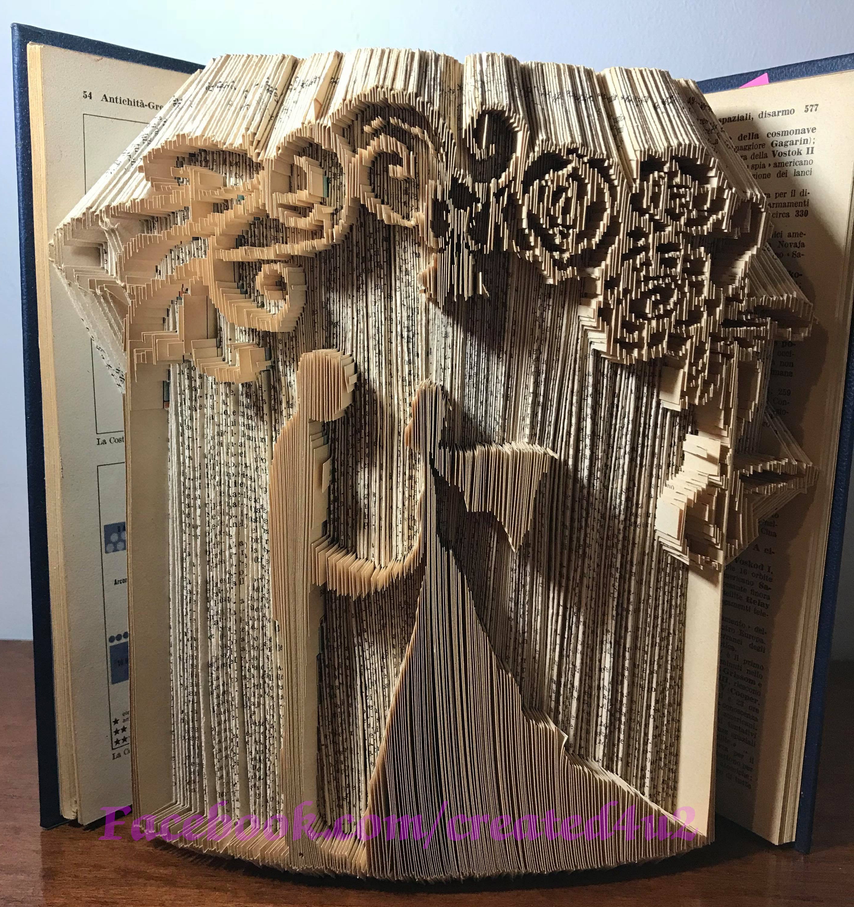 Combi Cut & Fold Book Folding Pattern WEDDING COUPLE in Archway 521 ...