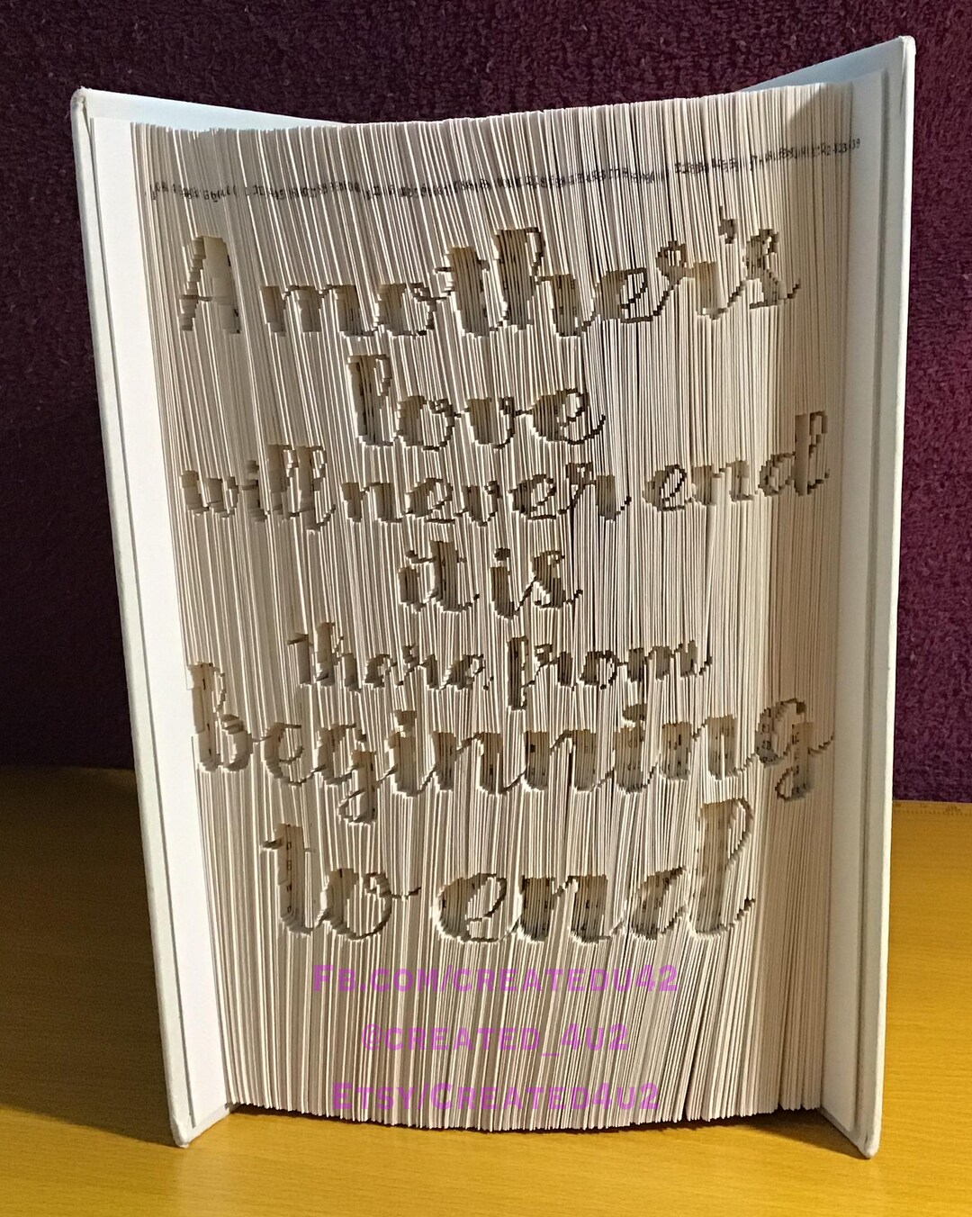 Cut & Fold Book Folding A MOTHERS Love...quote Pattern 545 Pages ...