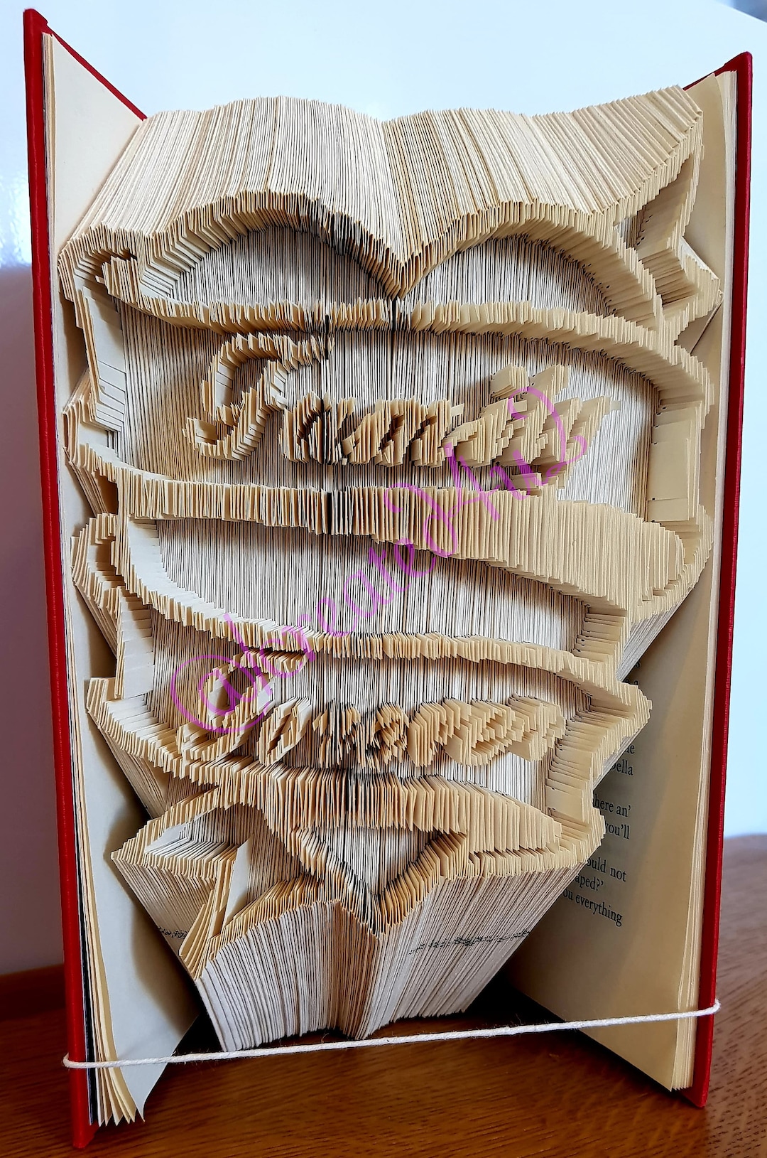 Combi Cut & Fold Book Folding Pattern FAMILY FOREVER Heart Sash 589 ...