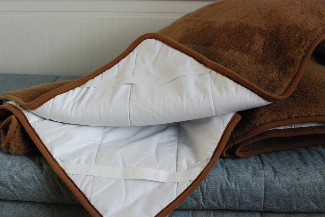 Genuine Medical Sheepskin Mattress Pad Merino Camel Wool Underblanket ...