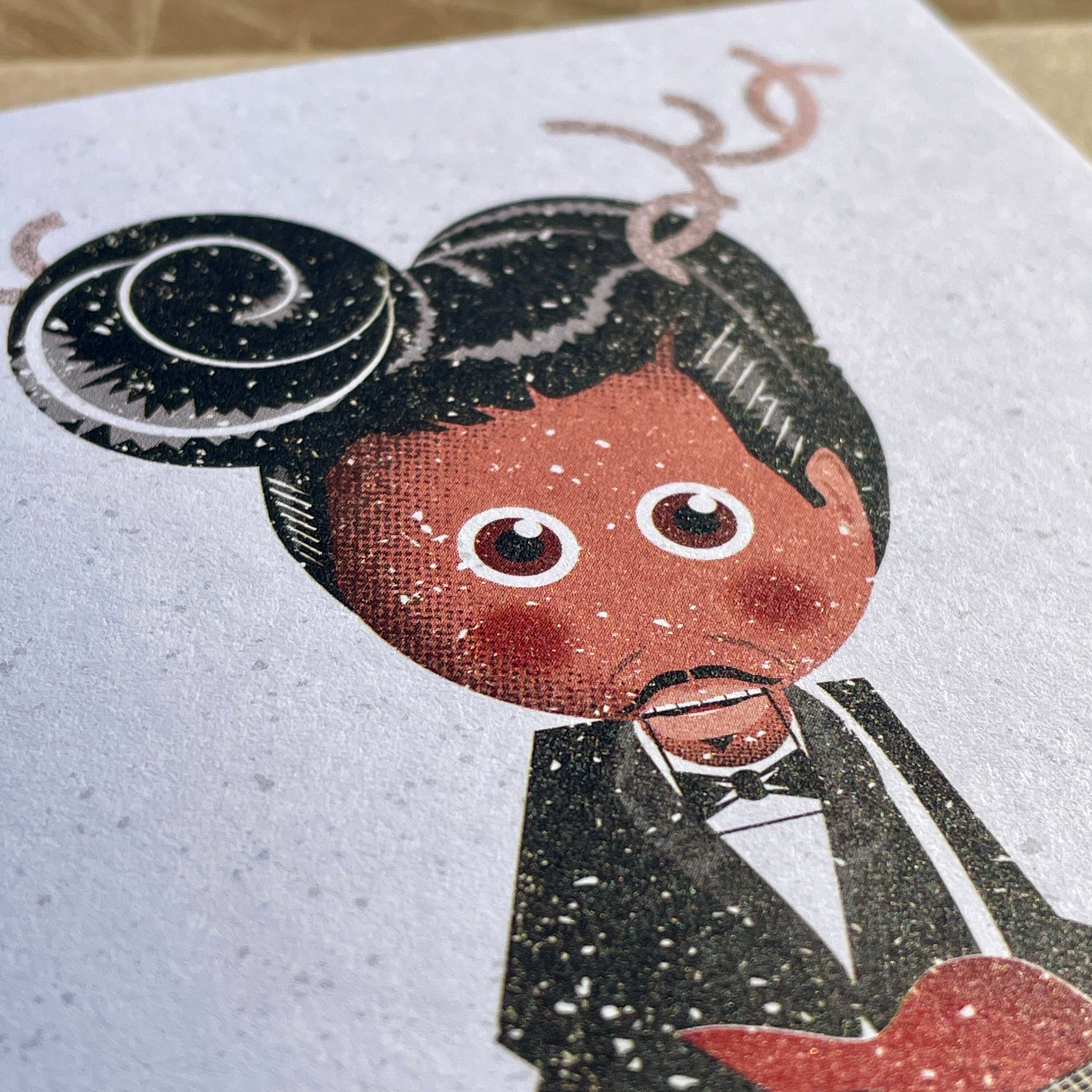 Run Rudolph Run, Chuck Berry, Nutcracker Rockers Christmas Card - Etsy
