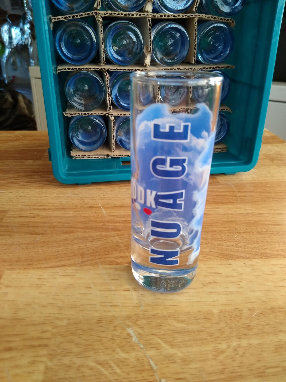 Vintage Nuage Vodka 4 Tall Shooter Shot Glasses Etsy