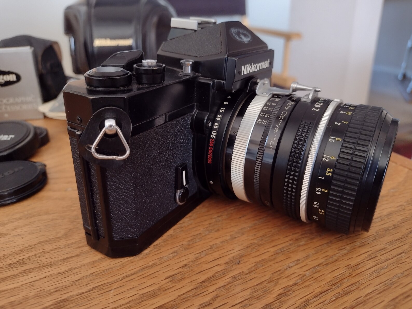 Nikon Nikkormat FT2 SLR Camera Vivitar Auto Tele Converter, Cases, New ...