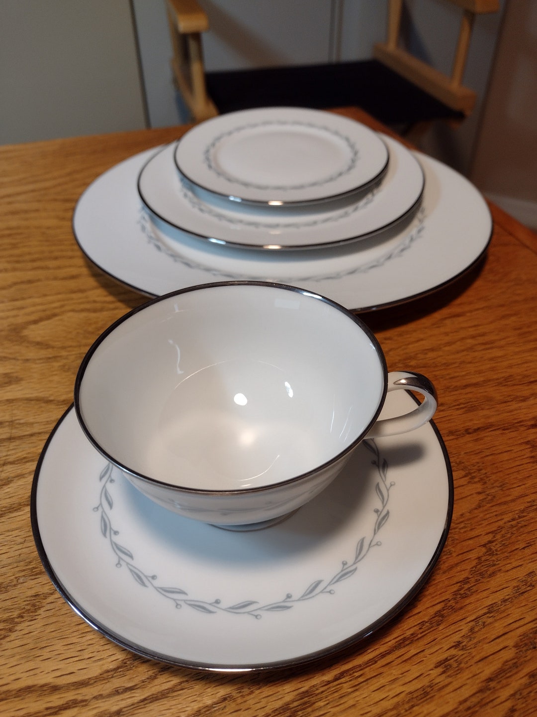 Furstenberg Diana Dinnerware Set Coffee Cup, Saucer, Salad, Bread and ...