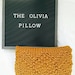 Chunky Knit Pillow Pattern, Bulky Knit Pillow Pattern, the Olivia ...