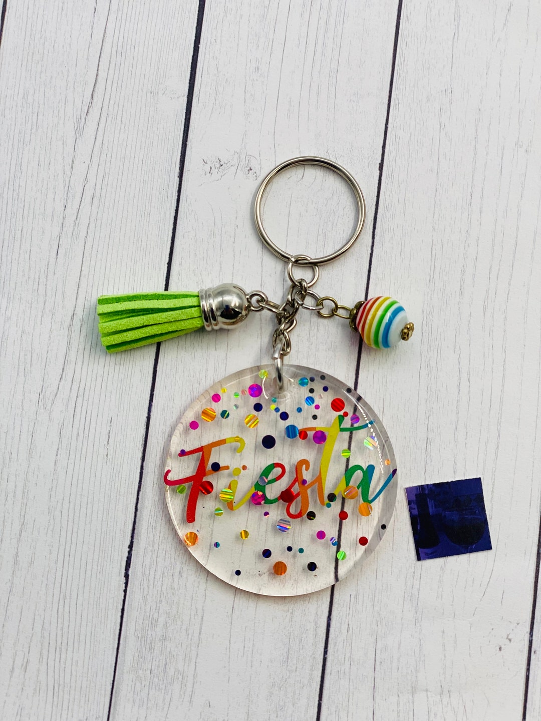Fiesta Glitter Keychain, Wine Acrylic Keychain, Fiesta Bag Tag, Wine ...