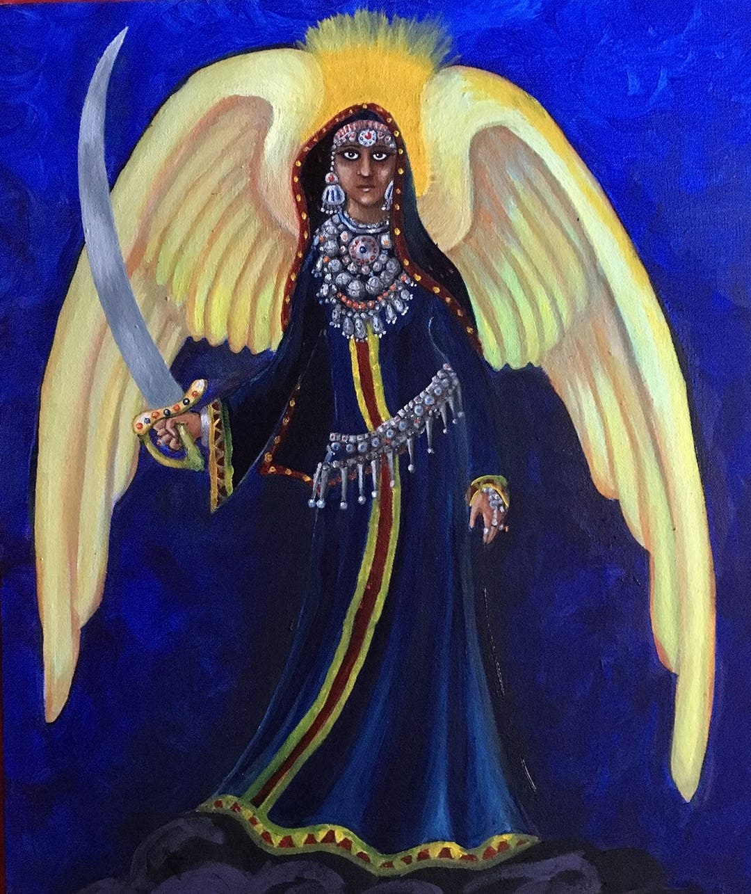Guardian Angel With Sword Art Print - Etsy