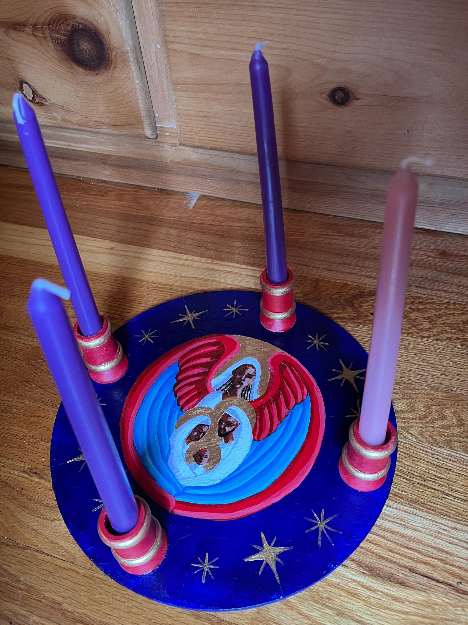 Holy Family Advent Wreath - Etsy