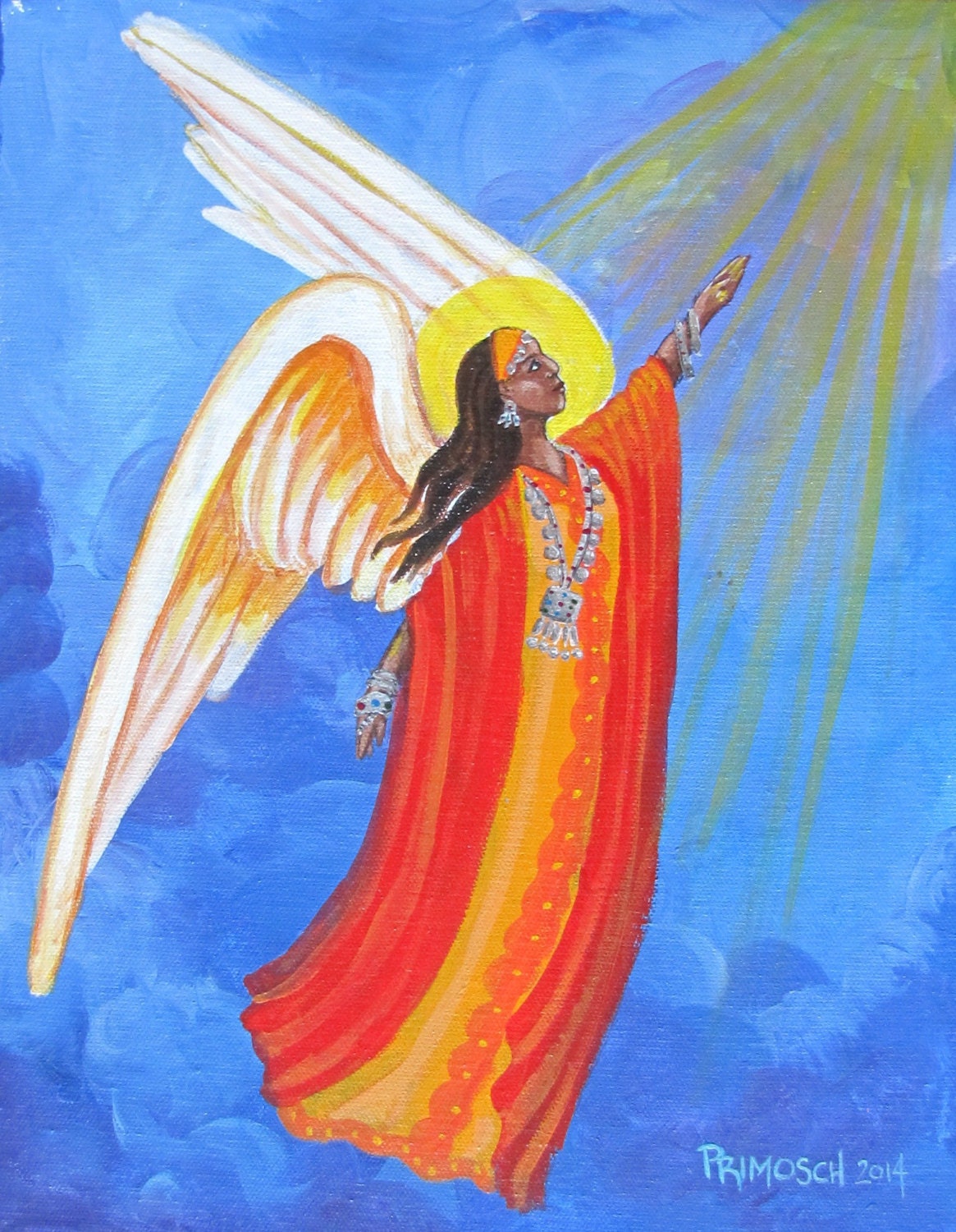 Ascending Angel Print - Etsy UK