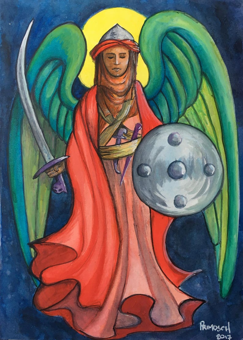 Archangel Michael Print - Etsy
