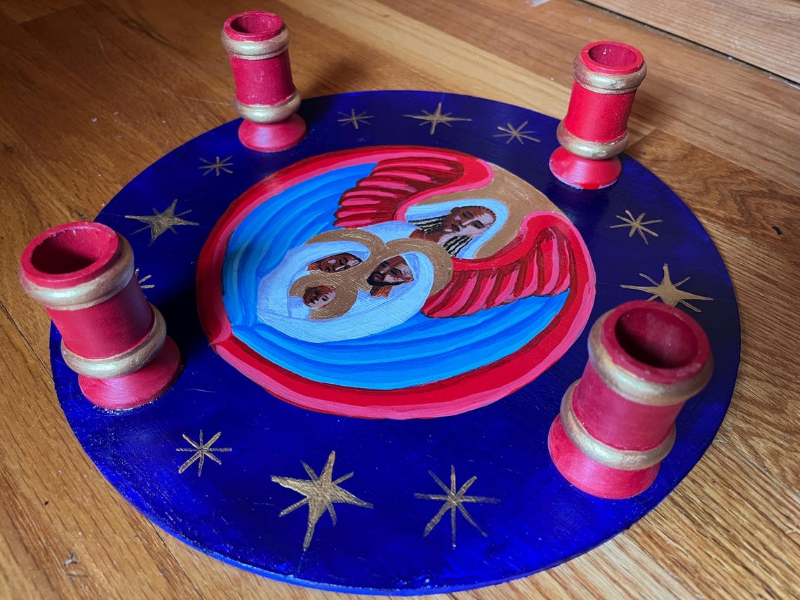 Holy Family Advent Wreath - Etsy