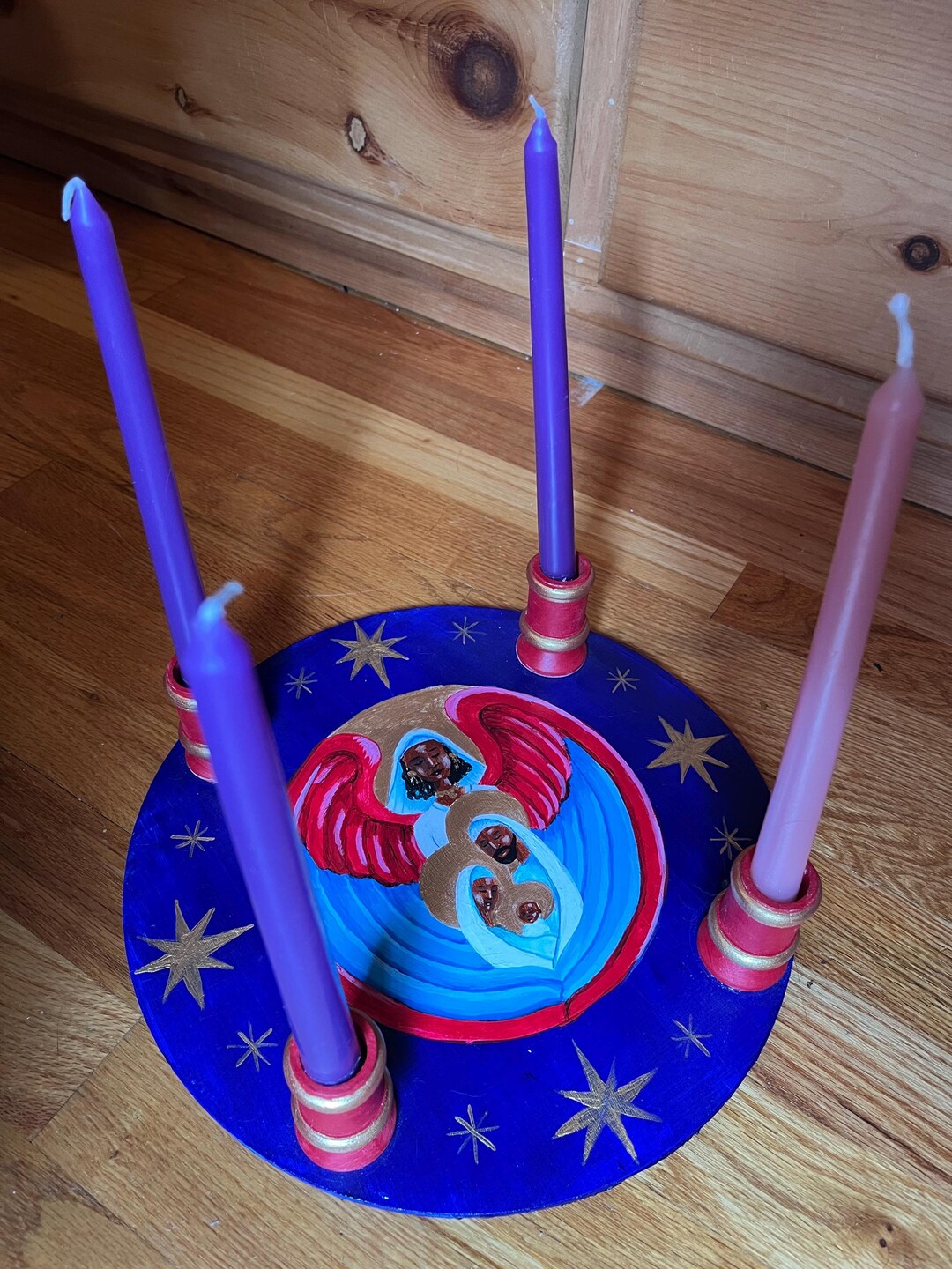 Holy Family Advent Wreath - Etsy