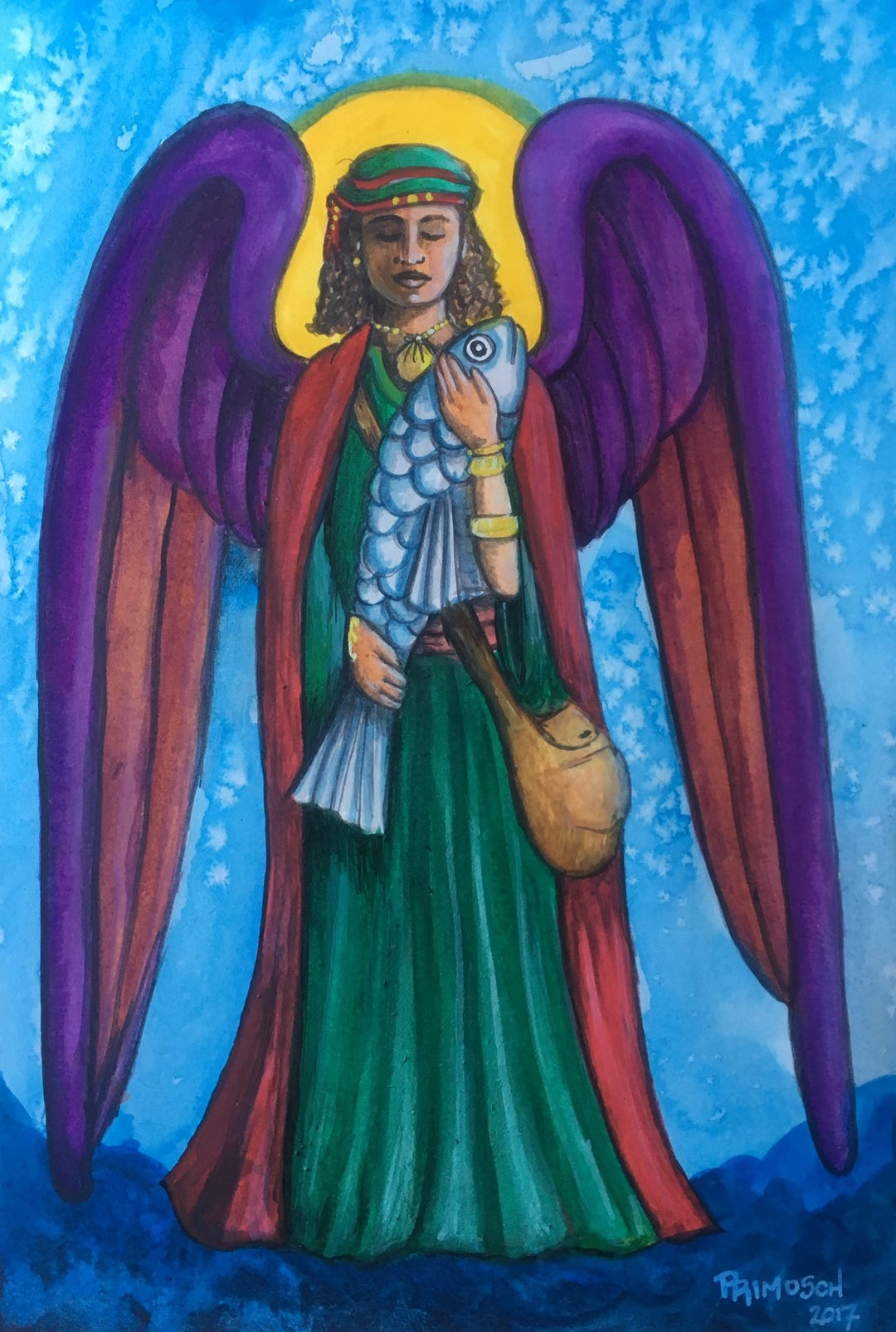 Archangel Rafael Print - Etsy