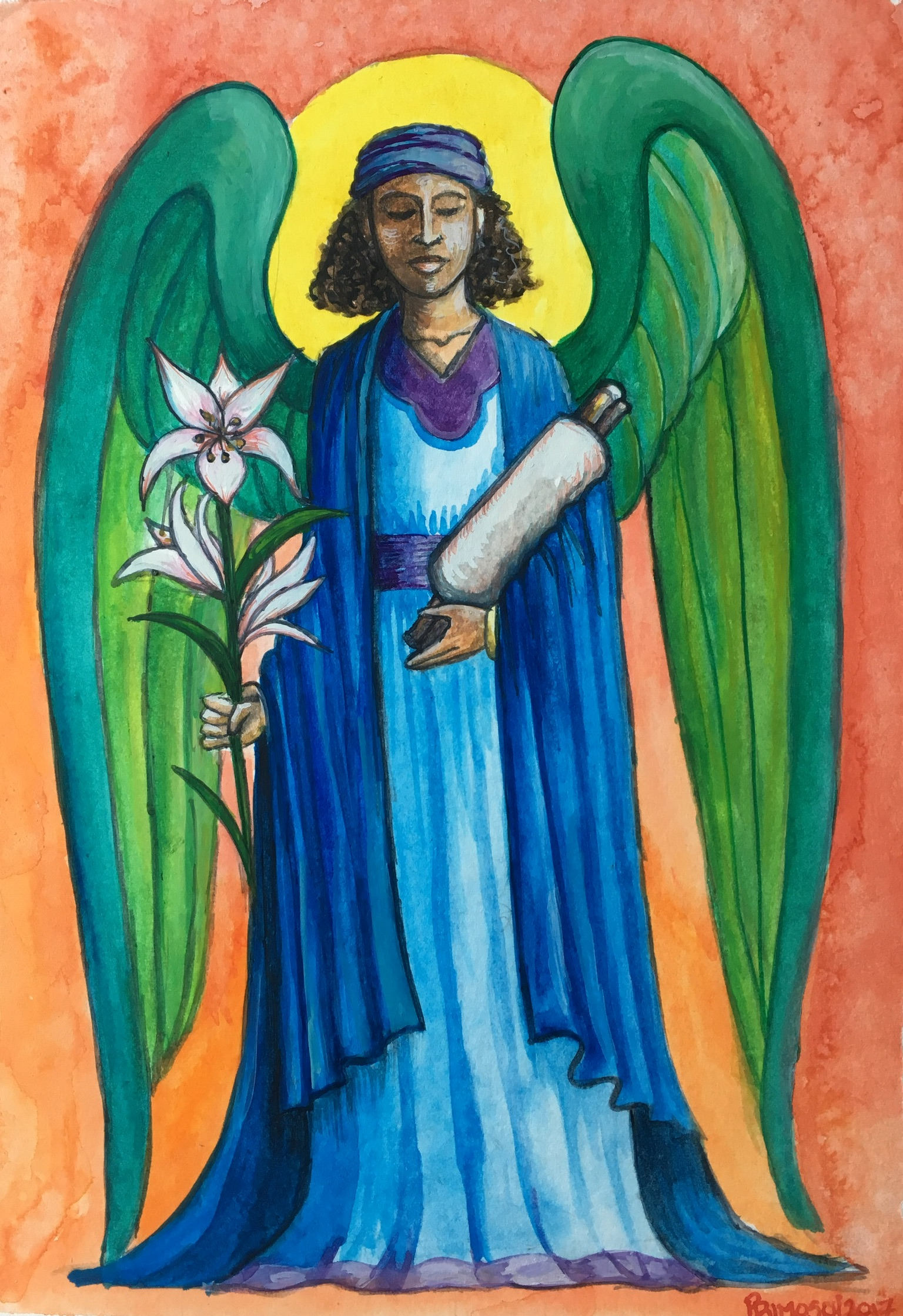 Archangel Gabriel Print - Etsy