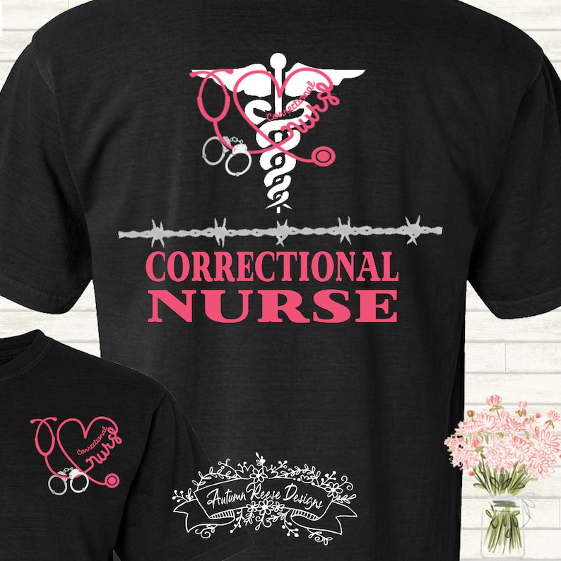 Correctional Nurse Corrections Inmate Nurse Monogrammed Etsy