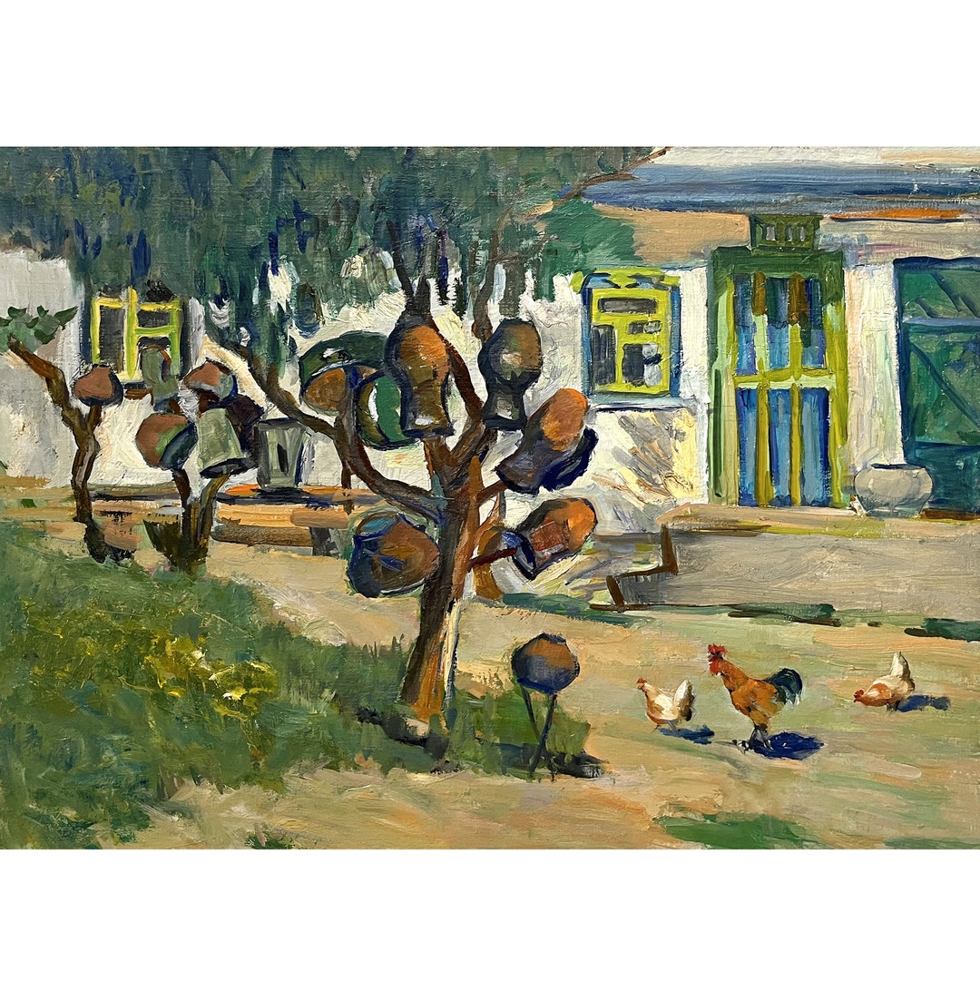 Vintage Original Oil Painting by Ukrainian Artist M.lelchuk, 1978, Wall ...