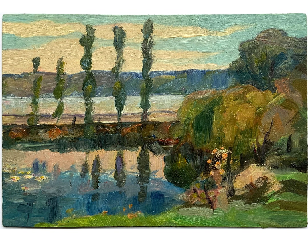 Vintage Original Oil Painting by Ukraine Artist I.vasylenko 1970s Wall ...