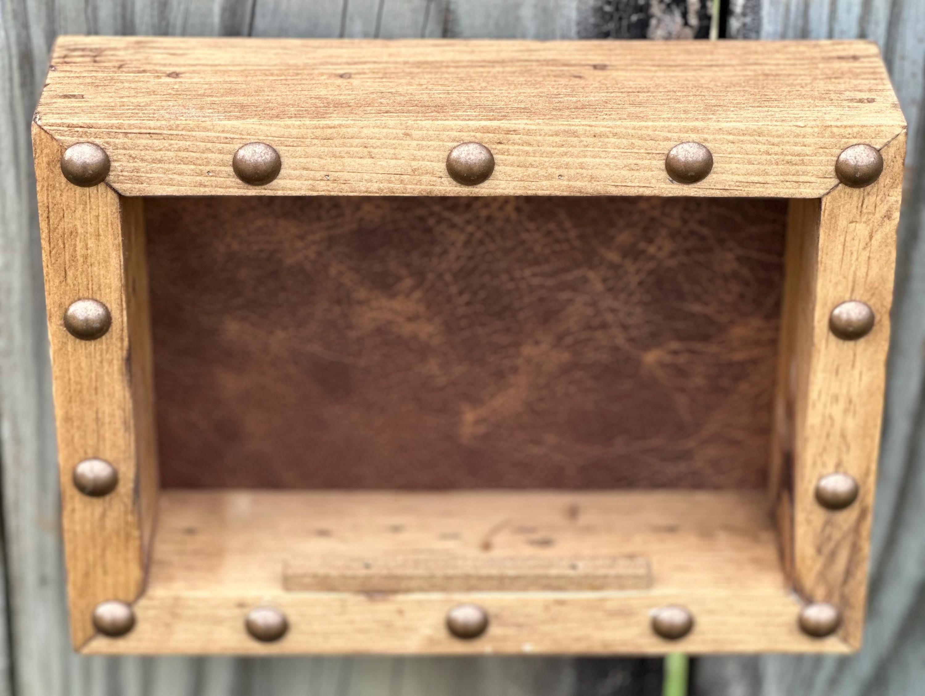 Single Belt Buckle Display Case Brown Leather - Etsy