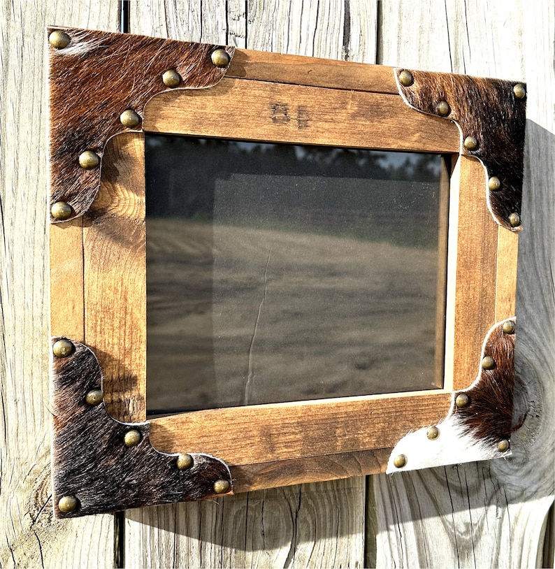 Tricolor Cowhide 8x10 Picture Frame - Etsy