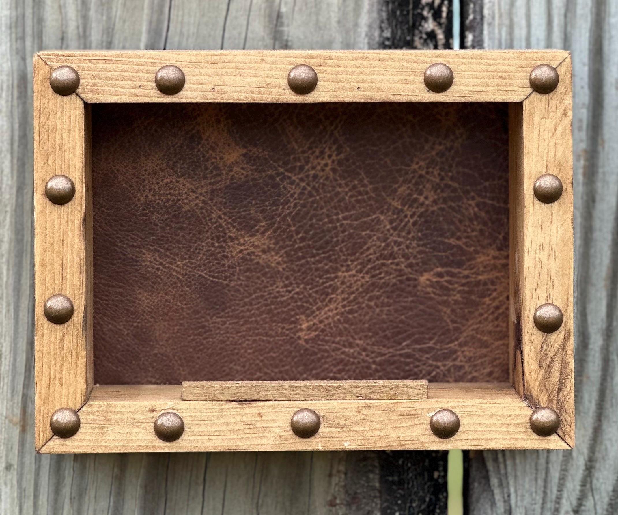 Single Belt Buckle Display Case Brown Leather - Etsy