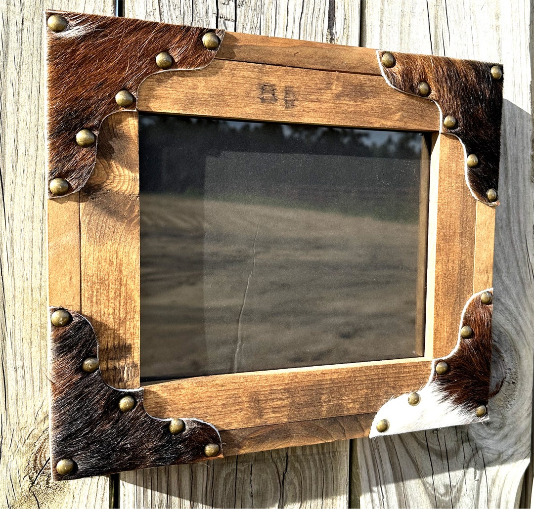 Tricolor Cowhide 8x10 Picture Frame - Etsy