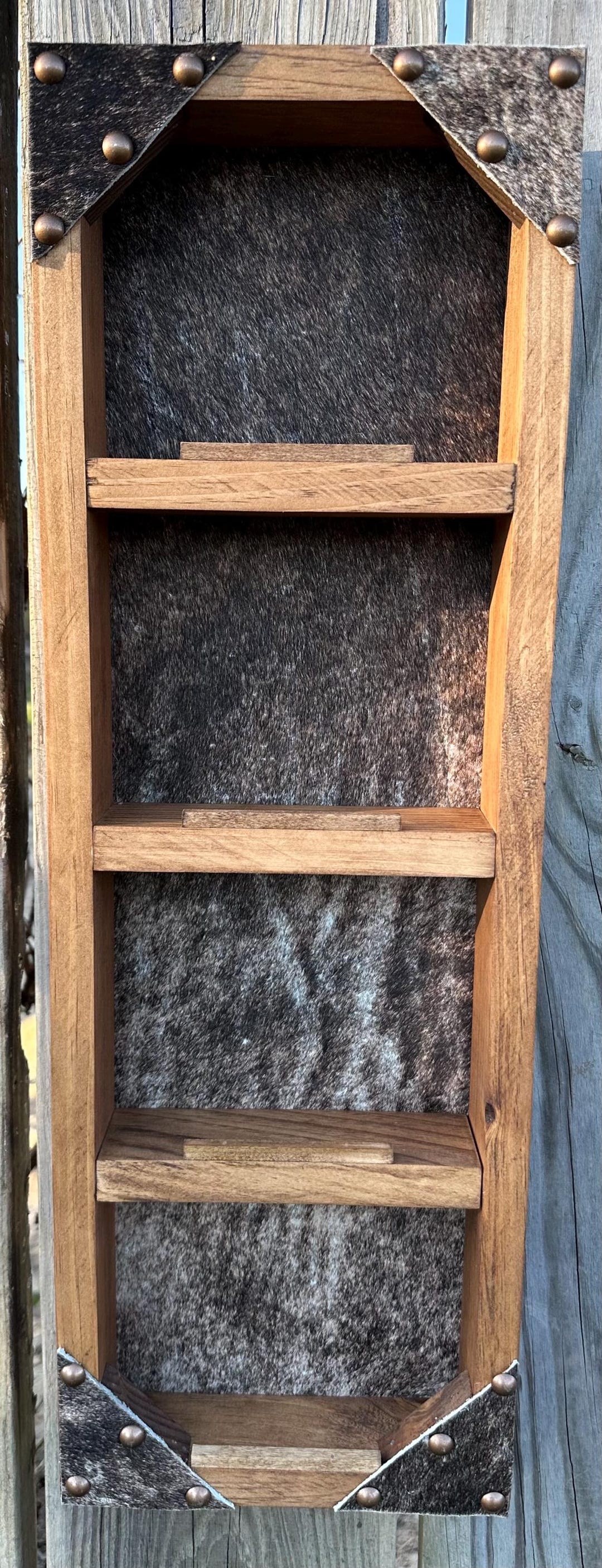 Trophy Buckle Case Brindle Cowhide Holds 4 Buckles - Etsy
