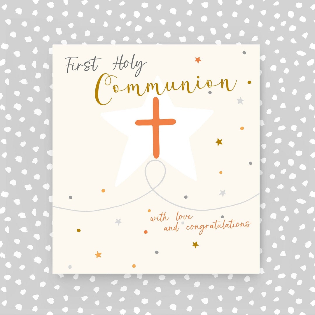 First Holy Communion Card - Etsy