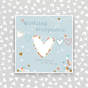 Wedding Acceptance Card - Wedding RSVP - Etsy UK
