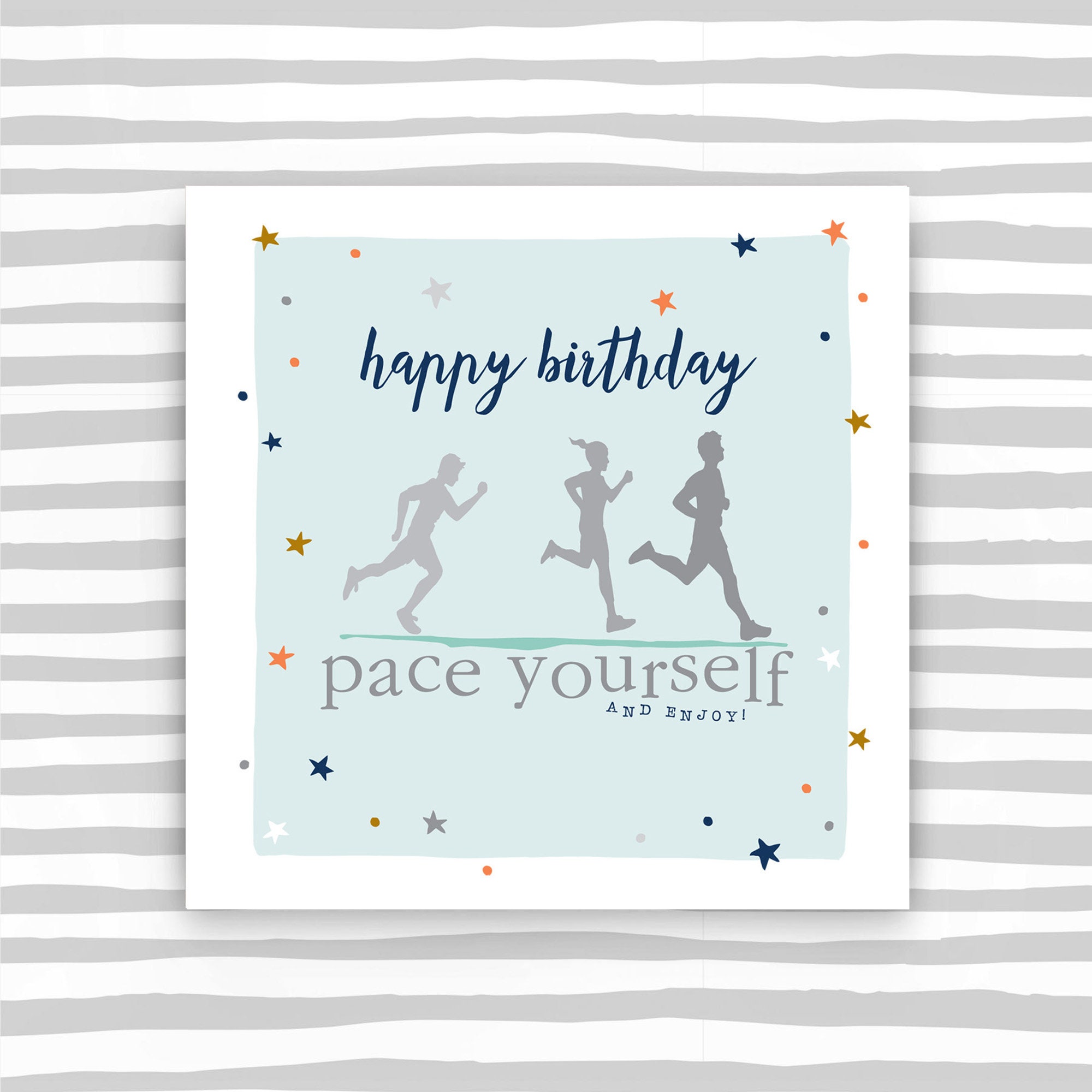 Happy Birthday Card for a Runner - Etsy UK