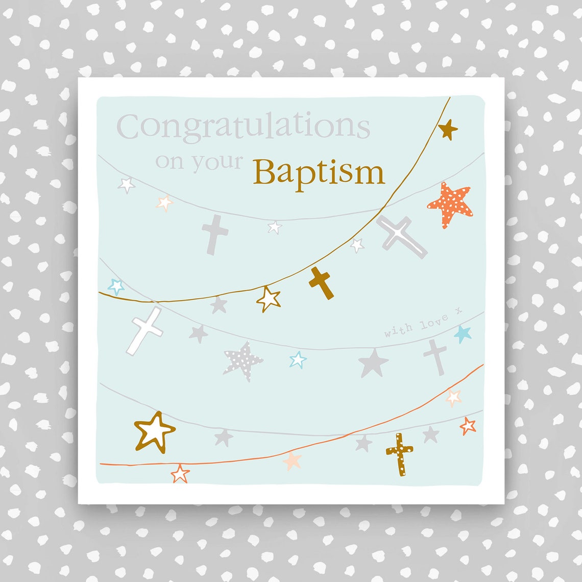 Baptism Card Congratulations on Your Baptism Card - Etsy