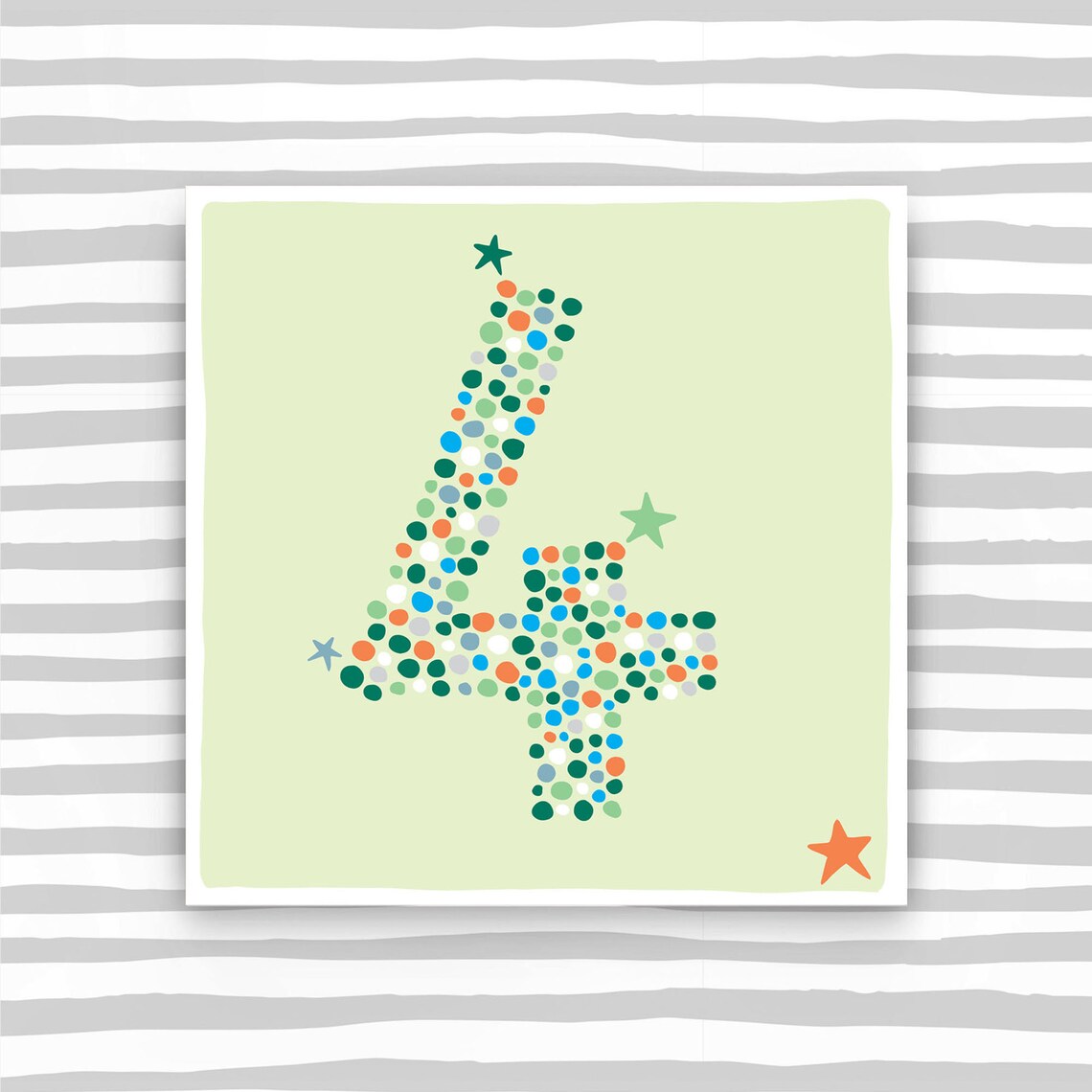 Fourth Birthday Card 4th Birthday Card - Etsy