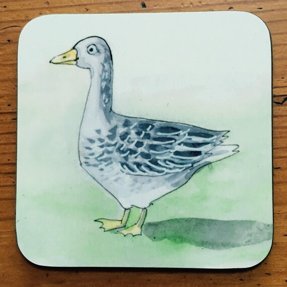 Grey Goose Coaster for Bird Lovers High Quality Wooden Gloss - Etsy