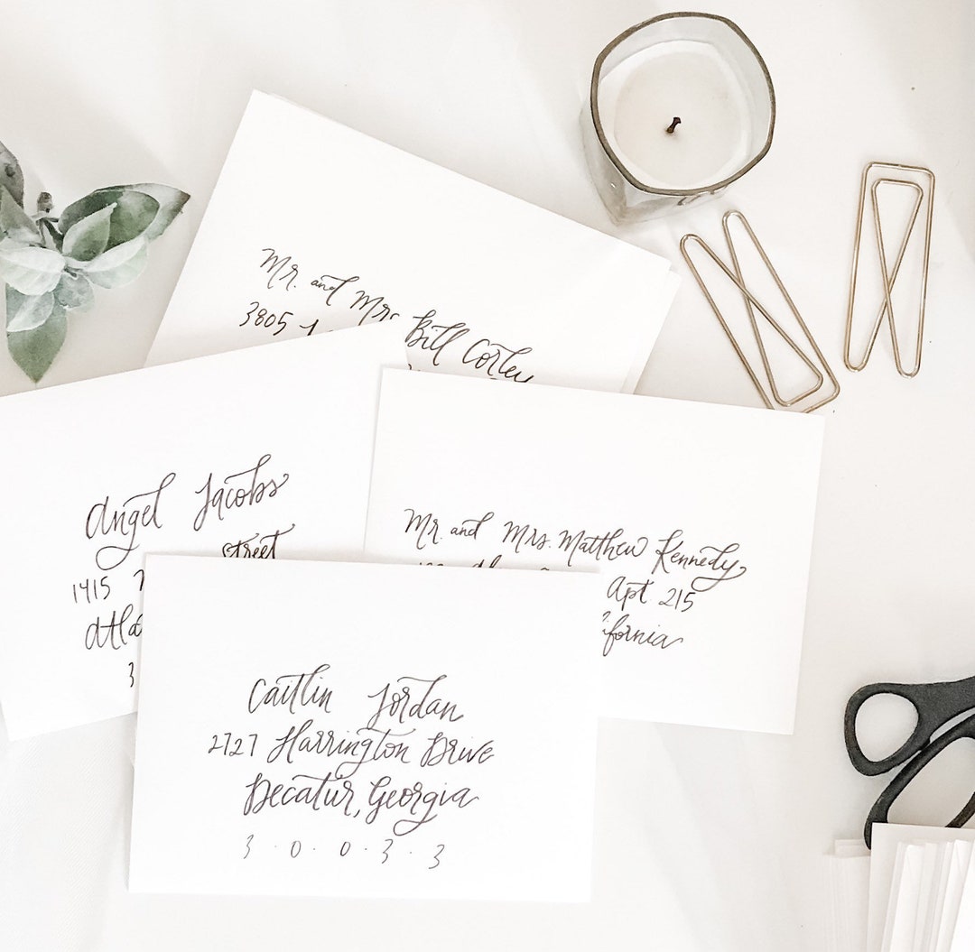 Envelope Addressing, Calligraphy Address, Modern Calligraphy Envelope ...