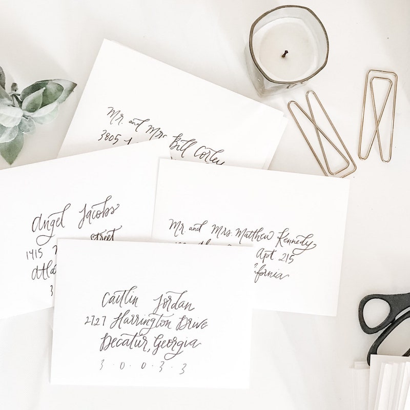 Wedding Envelope Calligraphy - Etsy