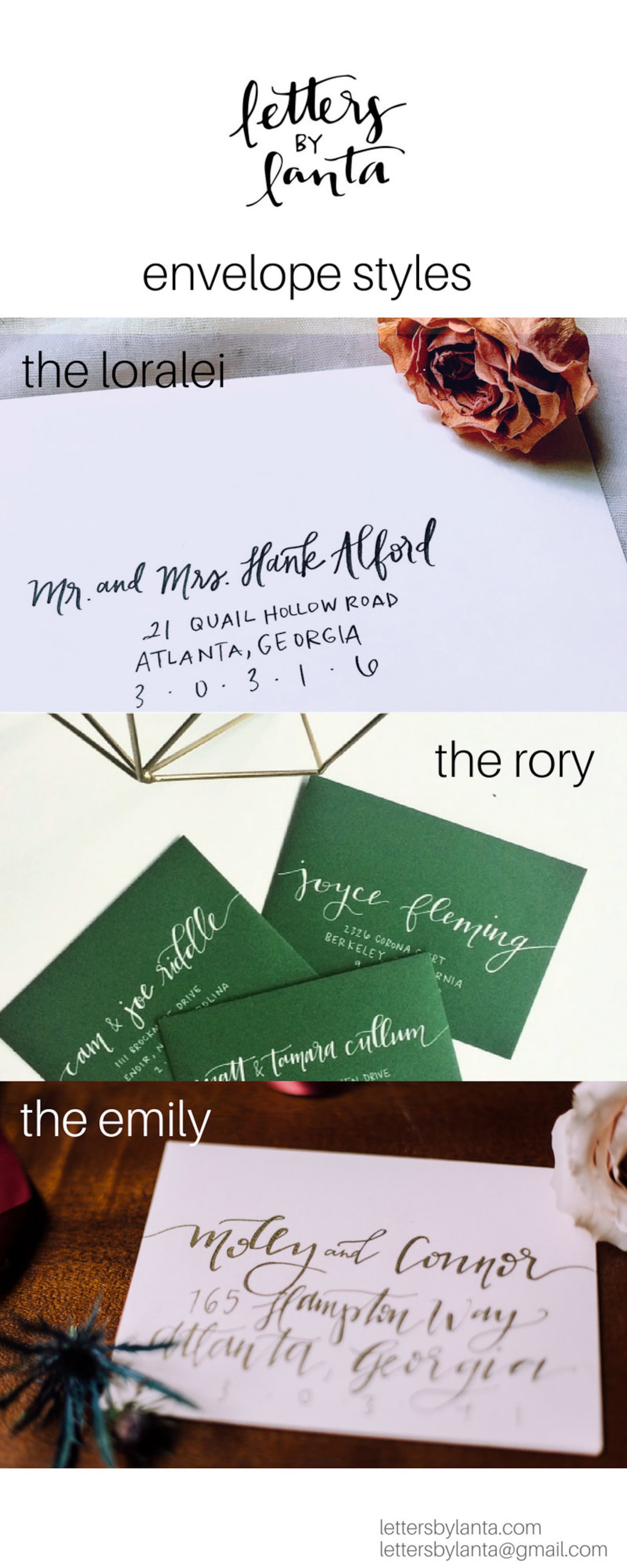 Envelope Addressing Calligraphy Address Modern Calligraphy | Etsy