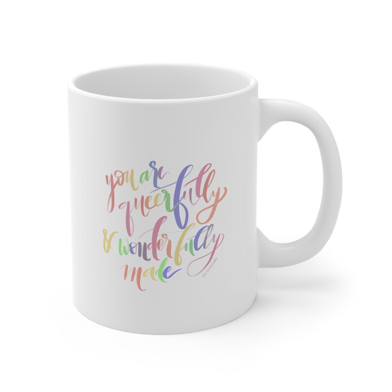Queerfully and Wonderfully Made LGBTQ Pride Mug 11oz | Pride Mug ...