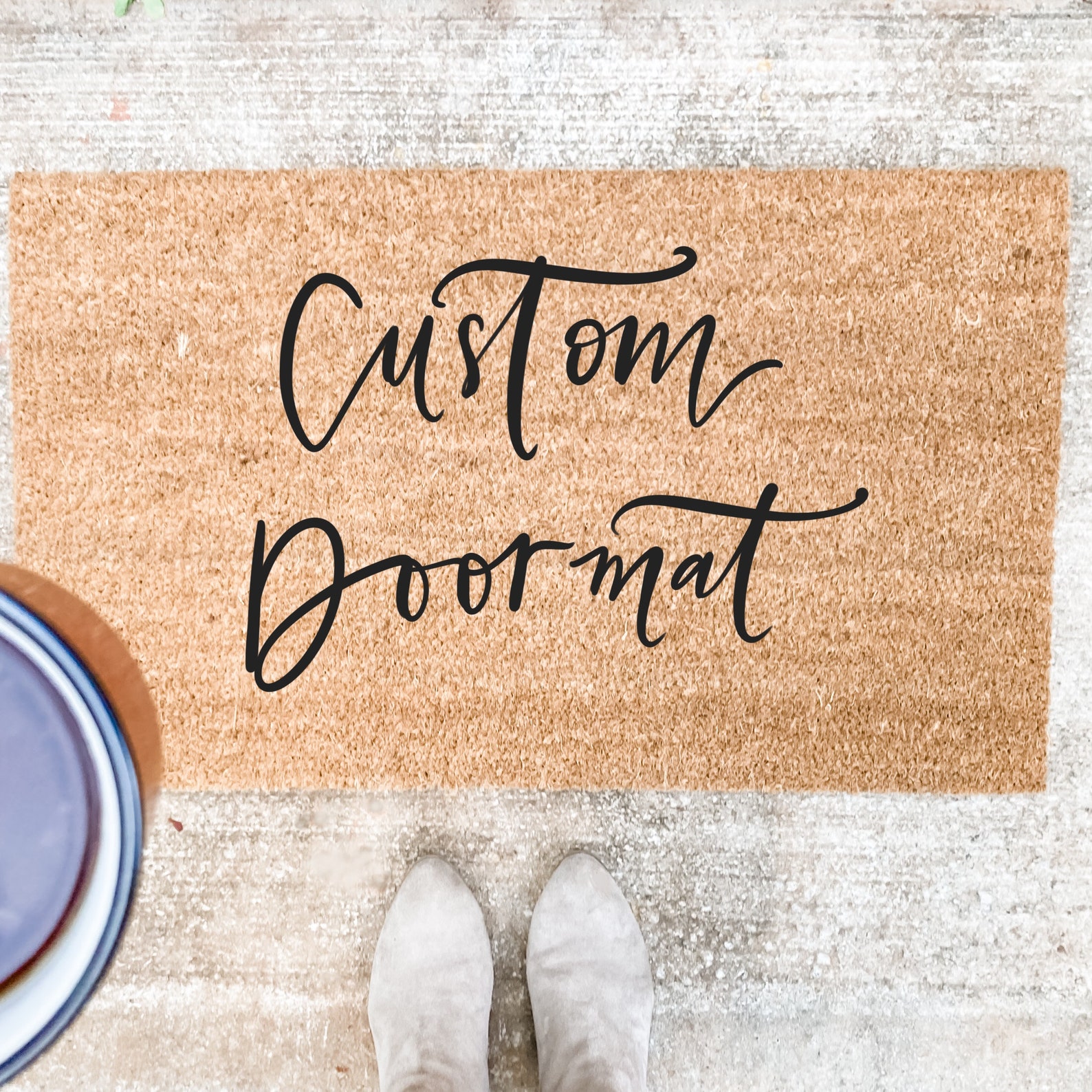Custom Phrase Doormat- Personalized Doormat, Welcome Mat, Realtor ...