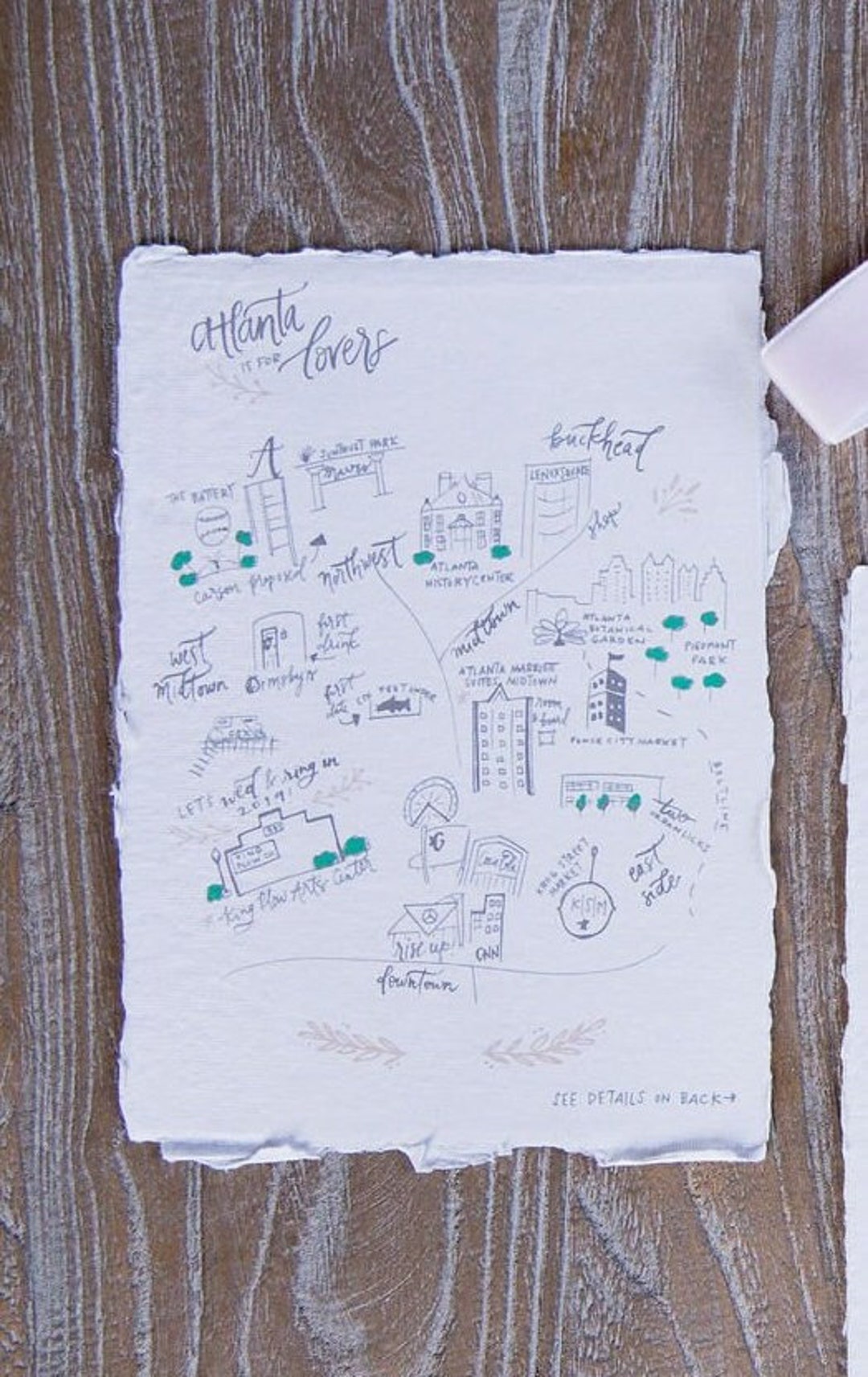 Custom Hand Illustrated Venue Map – Personalized Calligraphy ...