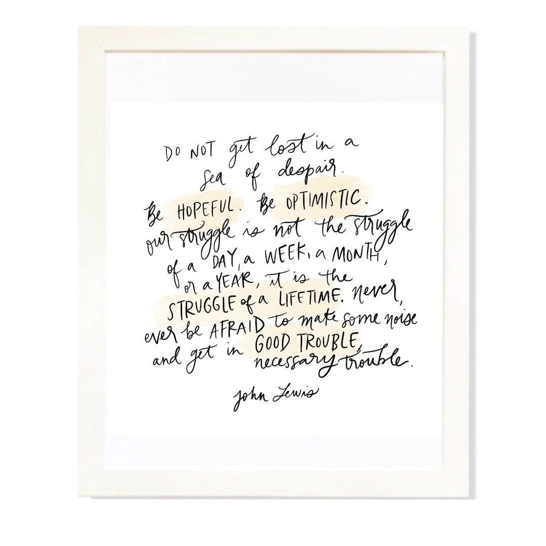 Good Trouble Digital John Lewis Print| INSTANT DOWNLOAD - Etsy