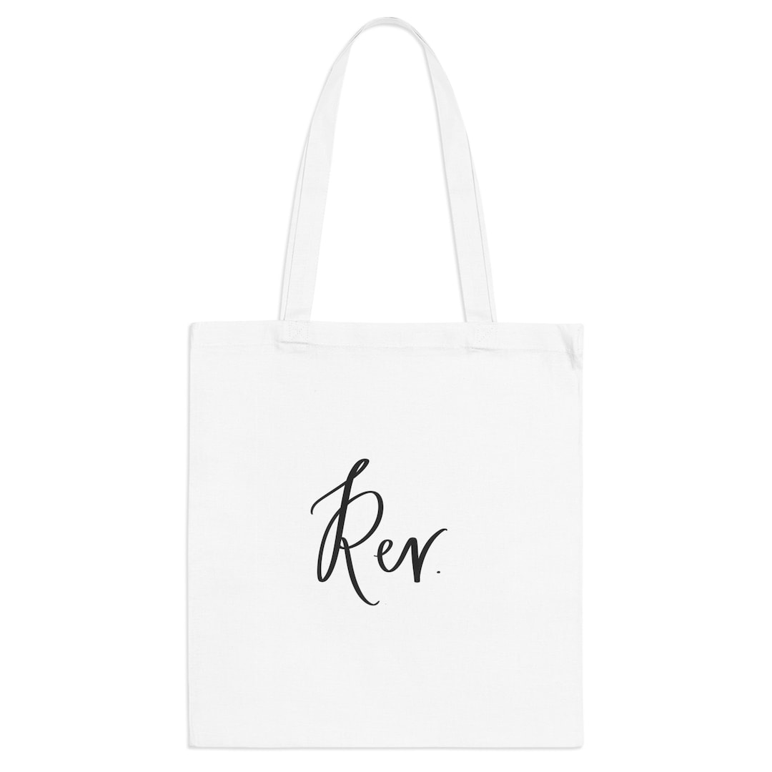 Rev. Tote Bag | Reverend Tote | Pastor Appreciation | Clergy Gift ...