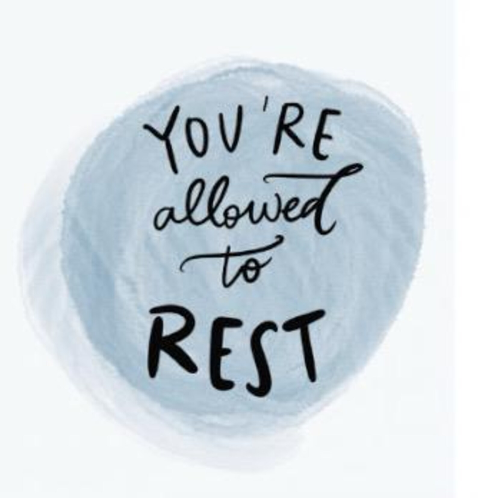Mental Health Empathy Card: You're Allowed to Rest Card - Etsy