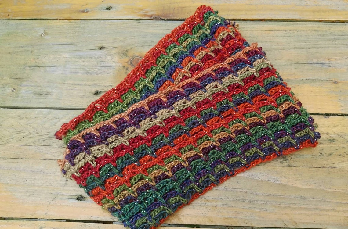 Handmade Crochet Tapered Edge Scarf Pattern Suitable for | Etsy UK