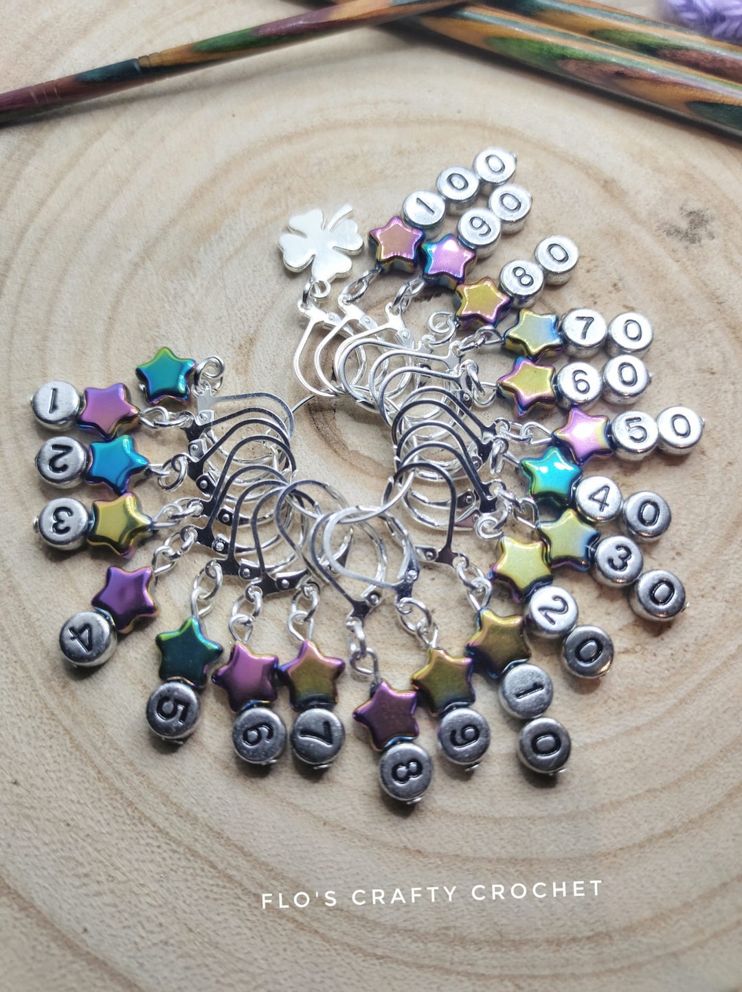 Star Stitch Counters: Knitting Crochet Row Markers - Etsy