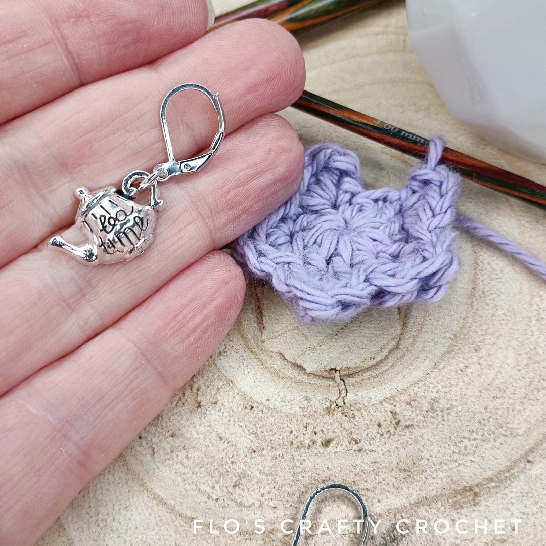 Silver Teapot Stitch Marker: Crochet & Knitting Accessory - Etsy