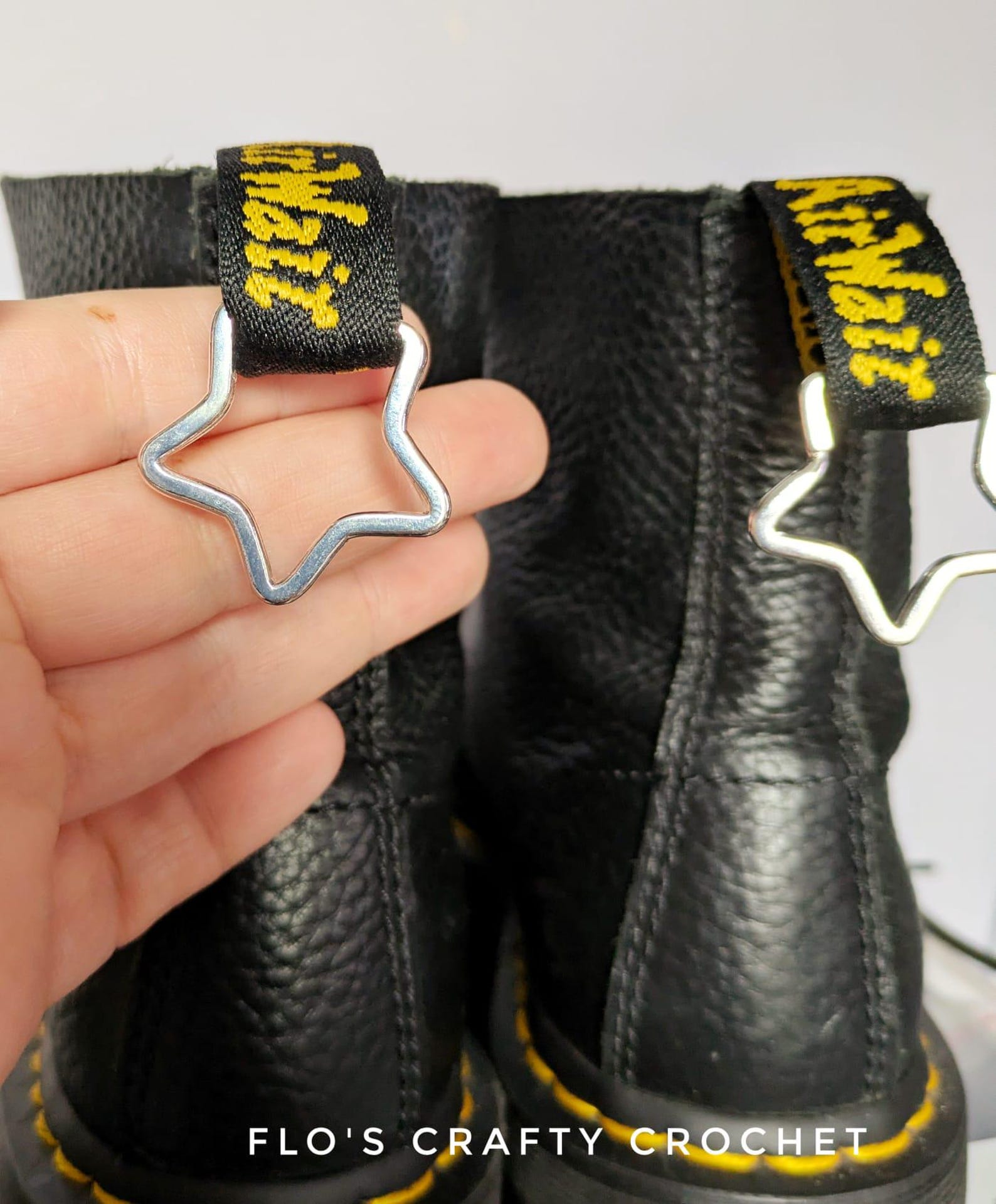 Silver Star Boot Charm: Rocker Boot Accessories - Etsy