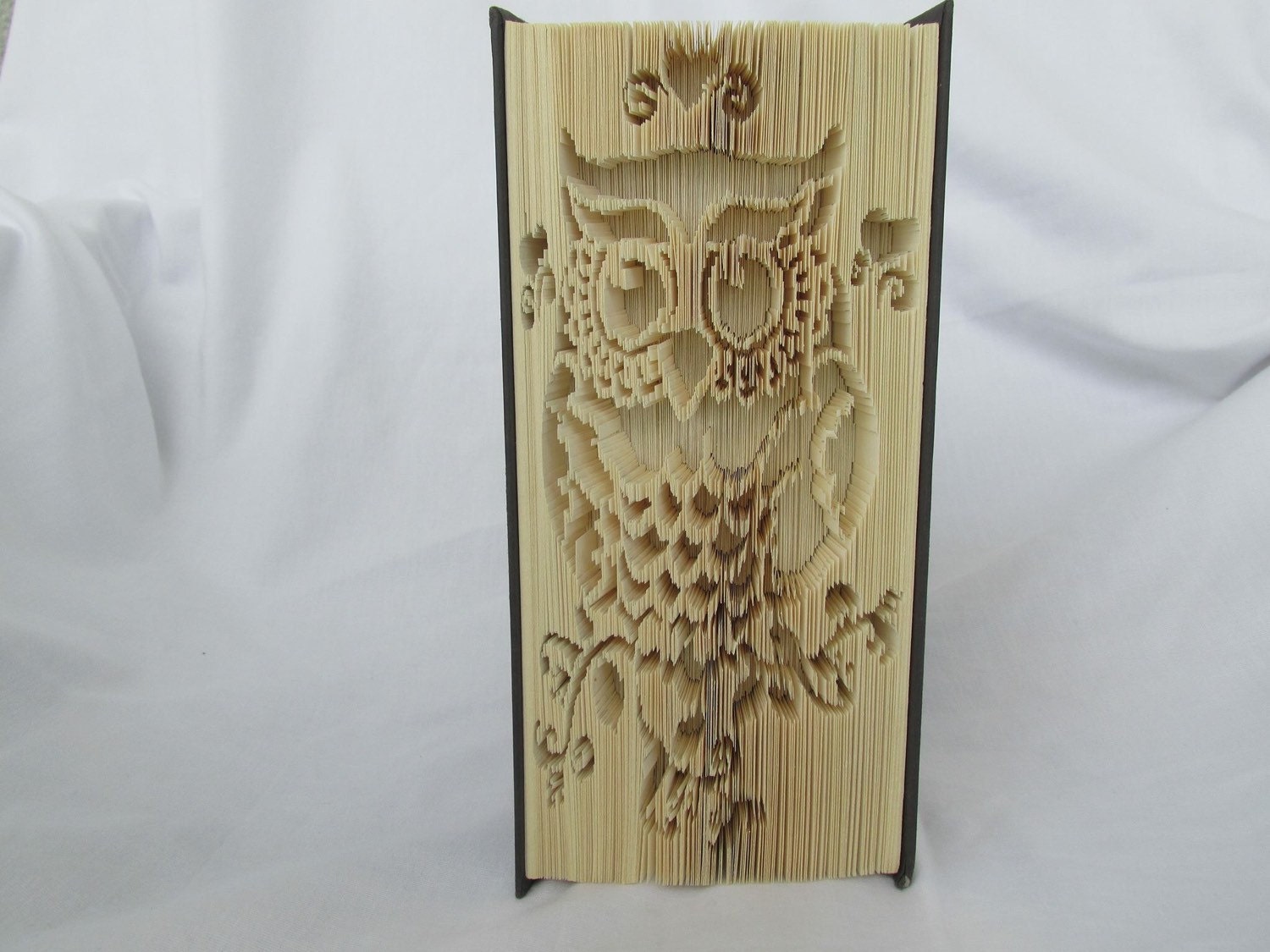 Folded Book Art Pattern Owl Fancy Pattern Owl Pattern Book - Etsy