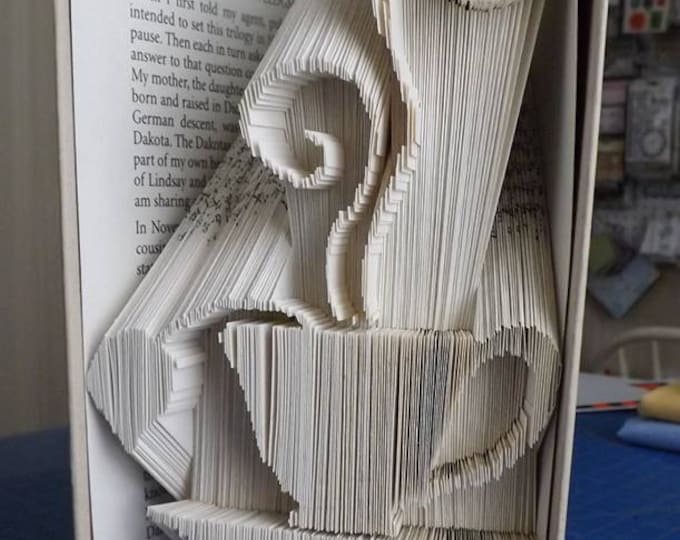 Folded Book Art Pattern Cup of Tea Pattern Book Folding Pattern Book ...