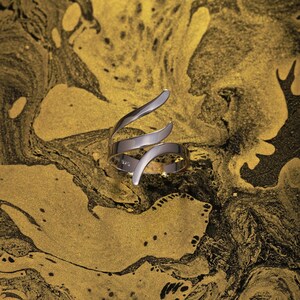 925 Sterling Silver Flame Ring | Adjustable Ring | Fire Ring | Silver ...