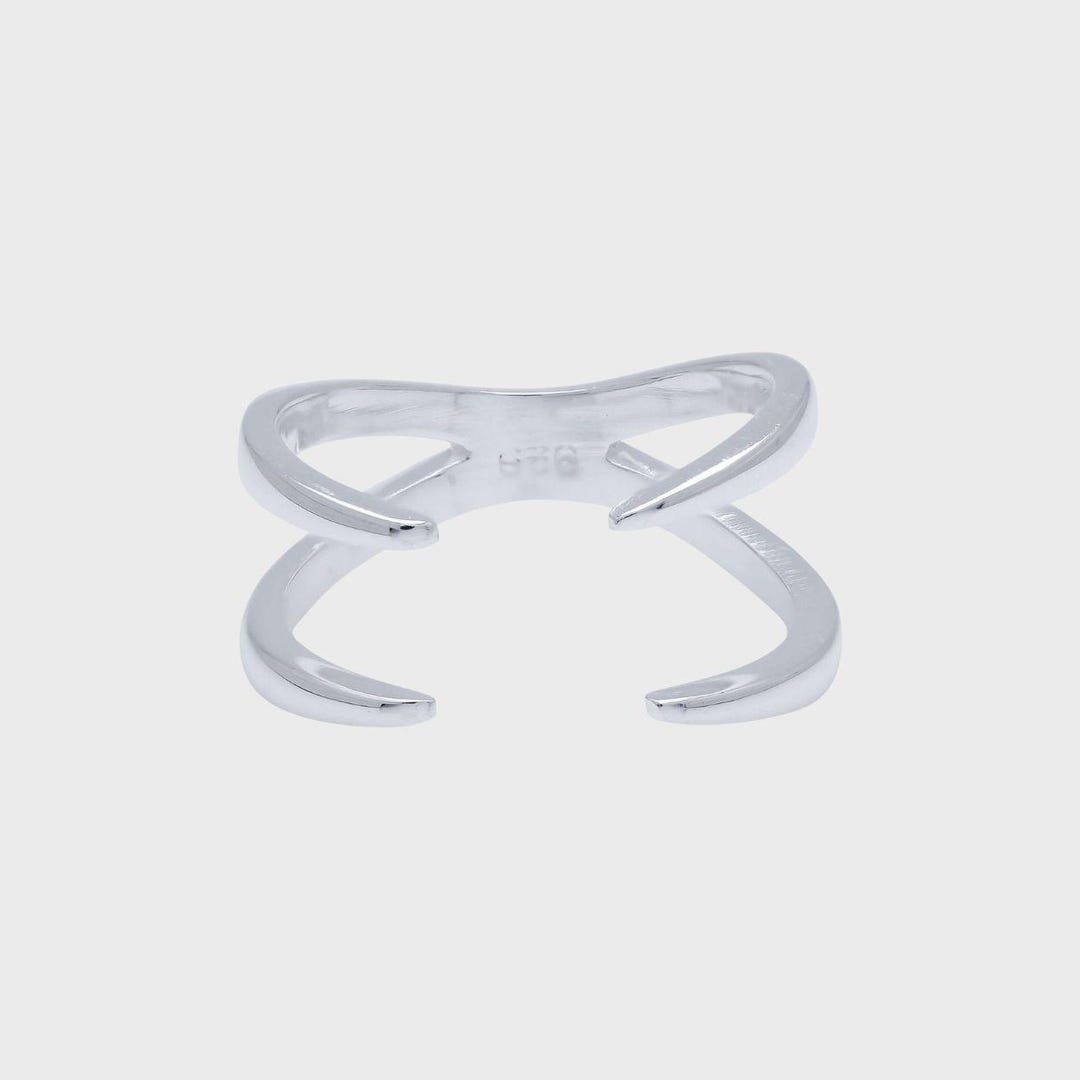 Einstellbare Klauen Midi Ring - Silber Ring - Kostenlose Luxus Ring Box ...